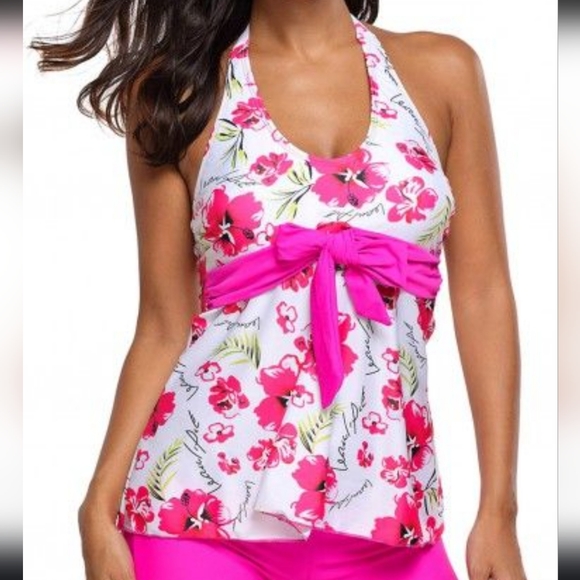 Moda International | Swim | Two Piece Pink Bathing 01 Plus Size Tummy ...